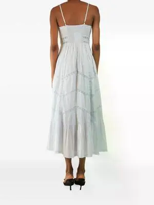 LoveShackFancy Lace-trim Cotton Midi Dress