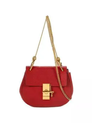 Chloé Mini Drew Shoulder Bag - Red
