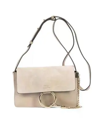 Chloé Small Faye Shoulder Bag - Grey