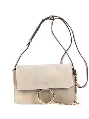 Chloé Small Faye Shoulder Bag - Grey