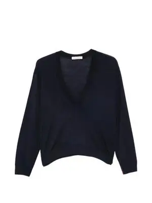 Liviana Conti V-neck Sweater - Blue