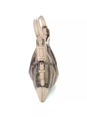 Burberry Hartham Smoked Check Shoulder Bag - Neutrals