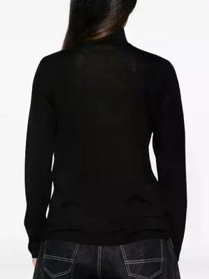 Liviana Conti High-neck Button-up Sweater