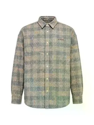 MC2 SAINT BARTH X Peanuts Lully Wool-blend Flannel Shirt With Snoopy Embroidery