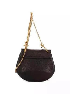 Chloé Mini Drew Grained Shoulder Bag - Black