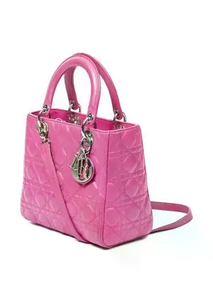 Dior Medium Lady Cannage Tote Bag - Pink