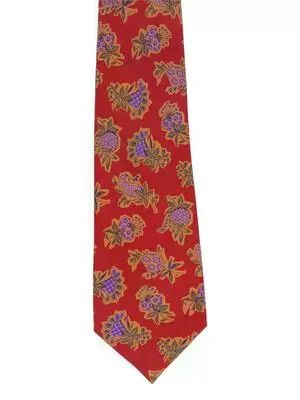 KRIZIA Floral-print Silk Tie