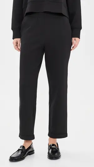 PERFECTWHITETEE Flat Front Cuffed Pants