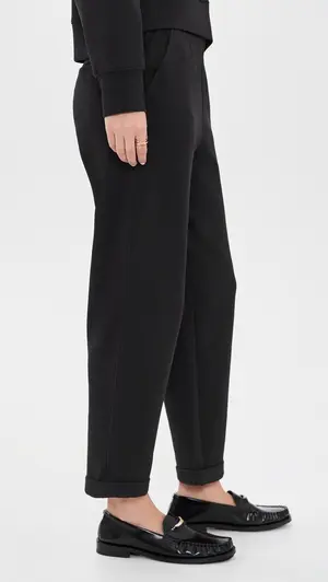 PERFECTWHITETEE Flat Front Cuffed Pants