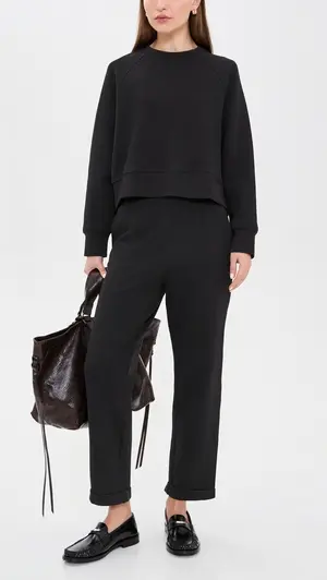 PERFECTWHITETEE Flat Front Cuffed Pants