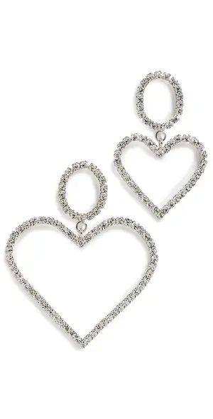 Isabel Marant Étoile Asymmetric Earrings - Transparent/silver