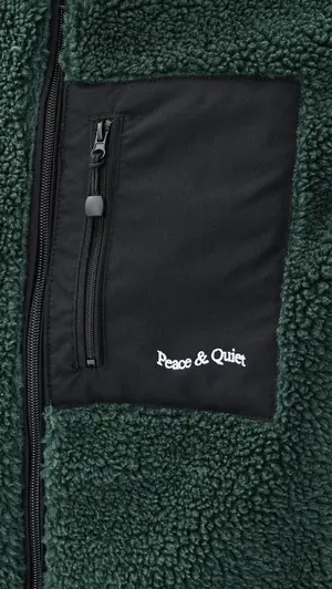 MUSEUM OF PEACE & QUIET Wordmark Sherpa Vest