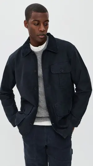 ALEX MILL Hunting Jacket In Moleskin