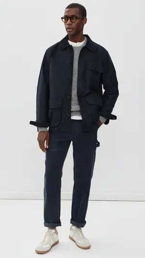 ALEX MILL Hunting Jacket In Moleskin