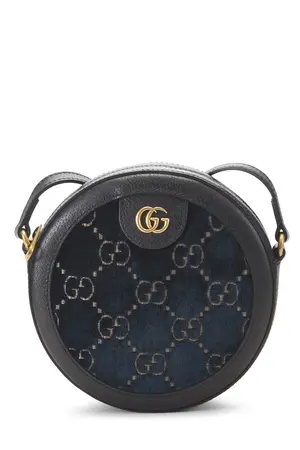 Gucci Gg Velvet Round Shoulder Bag