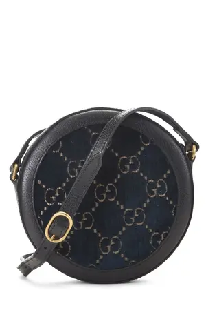 Gucci Gg Velvet Round Shoulder Bag