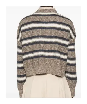 Brunello Cucinelli Striped Crew-neck Sweater