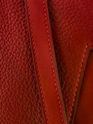 Hermès 24/24 Bag Clemence With Swift 29 Satchel - Red