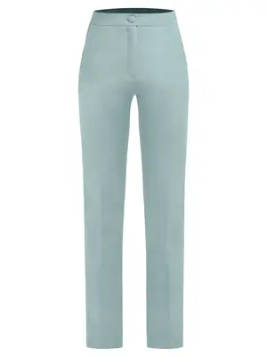 TIA DORRAINE Fantasy Straight-leg Slim Trousers, Light - Blue