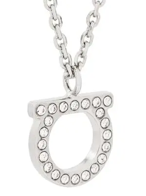 FERRAGAMO Gancini Strass' Necklace