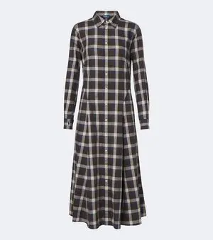 Polo Ralph Lauren Plaid Cotton Twill Shirt Dress - Multicoloured