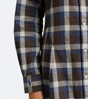 Polo Ralph Lauren Plaid Cotton Twill Shirt Dress