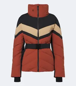 Perfect Moment Jg Belted Down Ski Jacket - Multicoloured