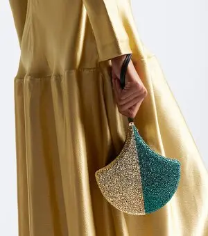 BVLGARI Ginkgo Crystal-embellished Clutch