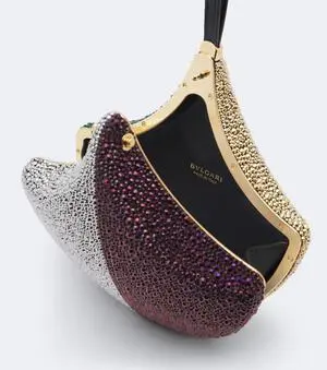 BVLGARI Ginkgo Crystal-embellished Clutch