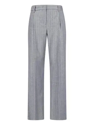 LARDINI Tailored Trousers In Virgin Wool - Gray