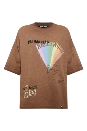 Palm Angels Cotton T-shirt With Print