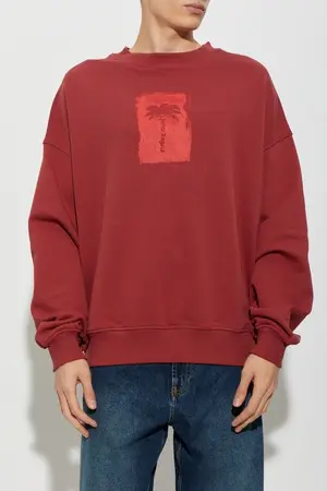 Palm Angels Cotton Sweatshirt With Print