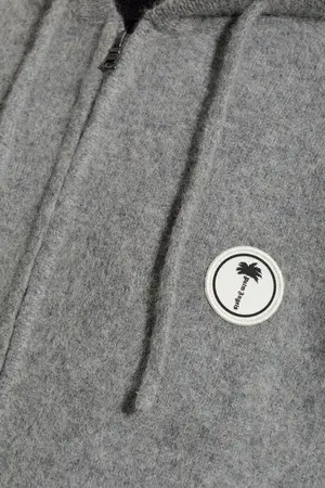 Palm Angels Hooded Wool Cardigan