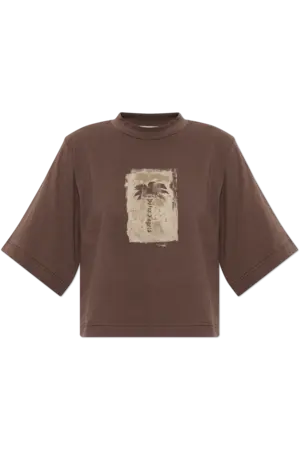 Palm Angels Printed Cotton T-shirt