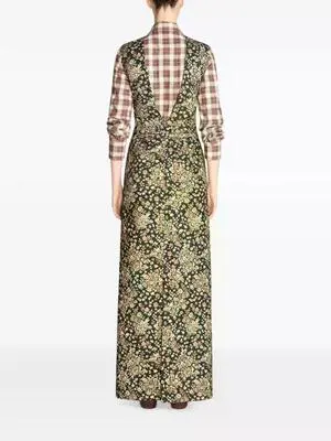 Dries Van Noten Floral-print Slitted Dress