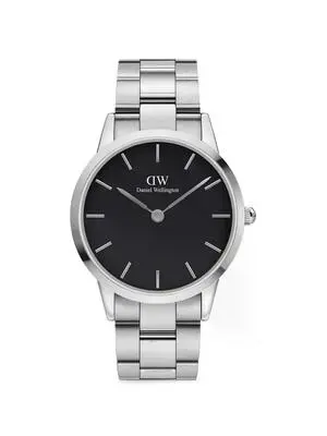 DANIEL WELLINGTON Iconic Link 40mm Watch - Black