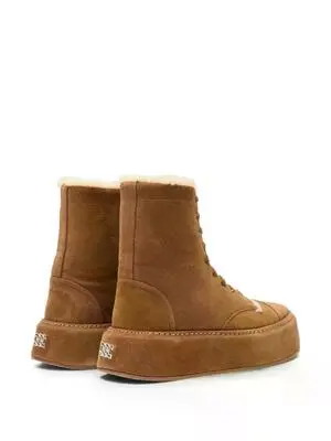 Casadei I-box Shearling-trim Sneakers