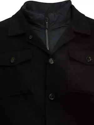 MOORER Dossi Button-up Layered Shirt Jacket