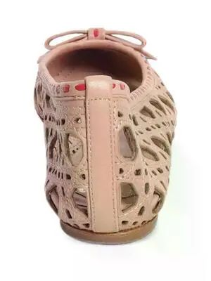 Dior Laser-cut Leather Ballet Flats