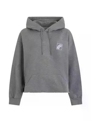 MAISON MARGIELA Logo-print Raw-cut Hoodie