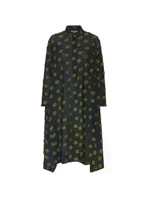 Henrik Vibskov Wind In Textured-dot Asymmetric Dress