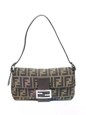 Fendi Zucca Baguette Shoulder Bag - Brown
