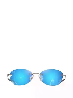 Maui Jim Kanaio Coast Oval-frame Sunglasses - Silver