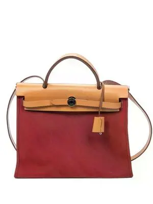 Hermès Pm Herbag Zip Canvas Tote Bag