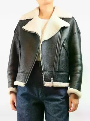 YVES SALOMON Shearling Biker Jacket