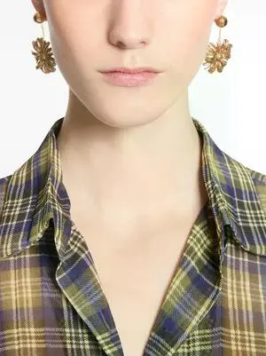 Dries Van Noten Stud Pendant Earrings - Gold