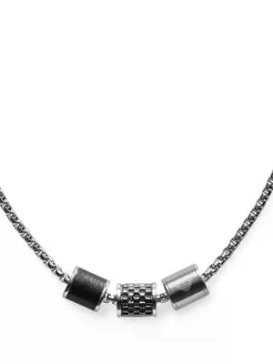 Emporio Armani Bead-embellished Box-chain Necklace