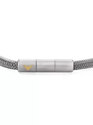 Emporio Armani Logo Bracelet - Silver