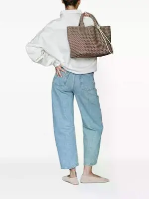 MARREA Medium Woven-texture Tote Bag