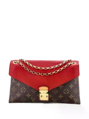 LOUIS VUITTON Pallas Chain Monogram Canvas And Calfskin Shoulder Bag